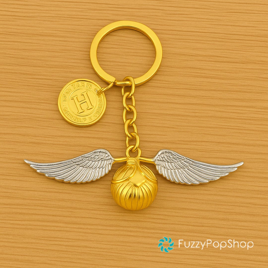Golden Snitch Inspired Keychain – Magic Movie Style Bag Charm, Wizard ...