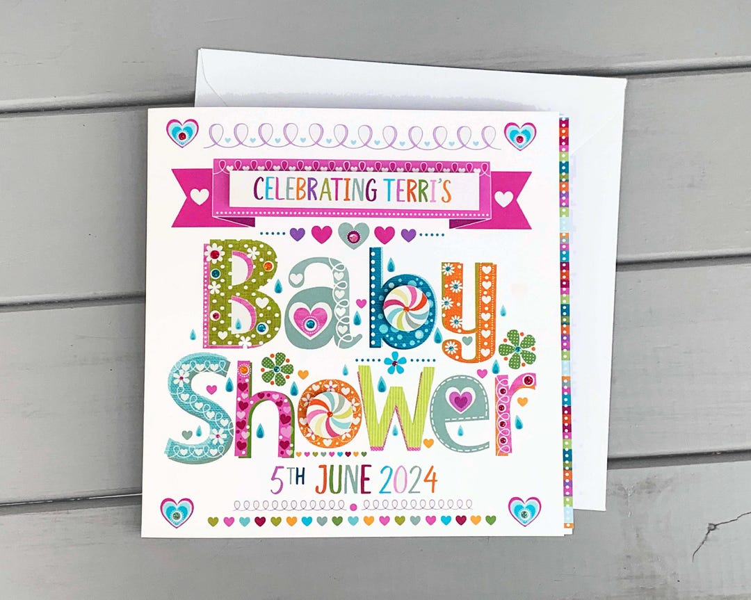 Baby Shower Card Personalised Baby Shower Gift Ideas Baby Shower Cards ...