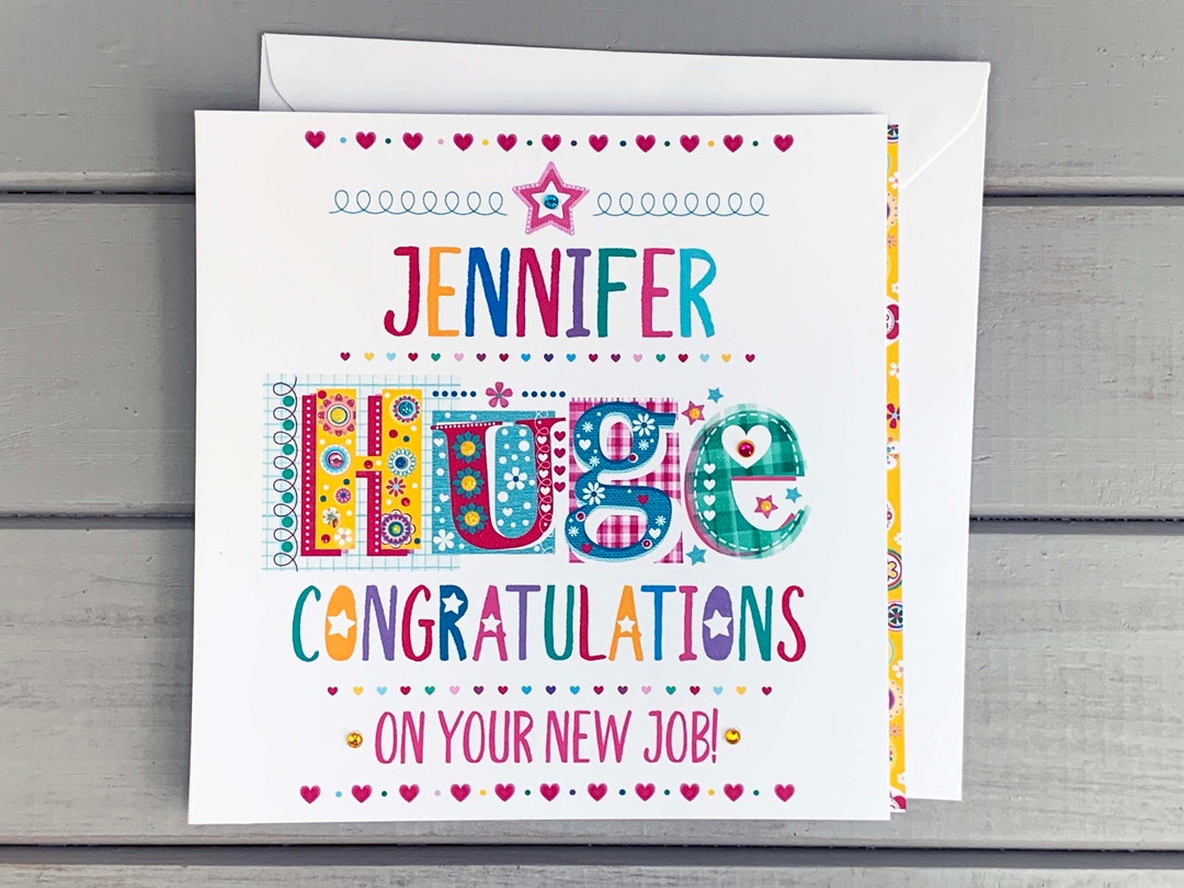 Congratulations Card | Personalised Card | for Her | Card to ...