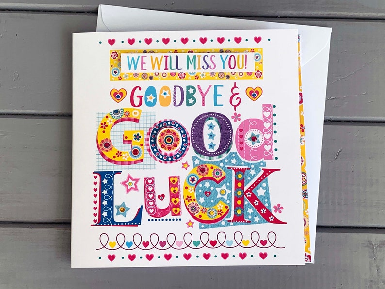 Goodbye Card Good Luck Card Leaving Card Miss You Special - Etsy
