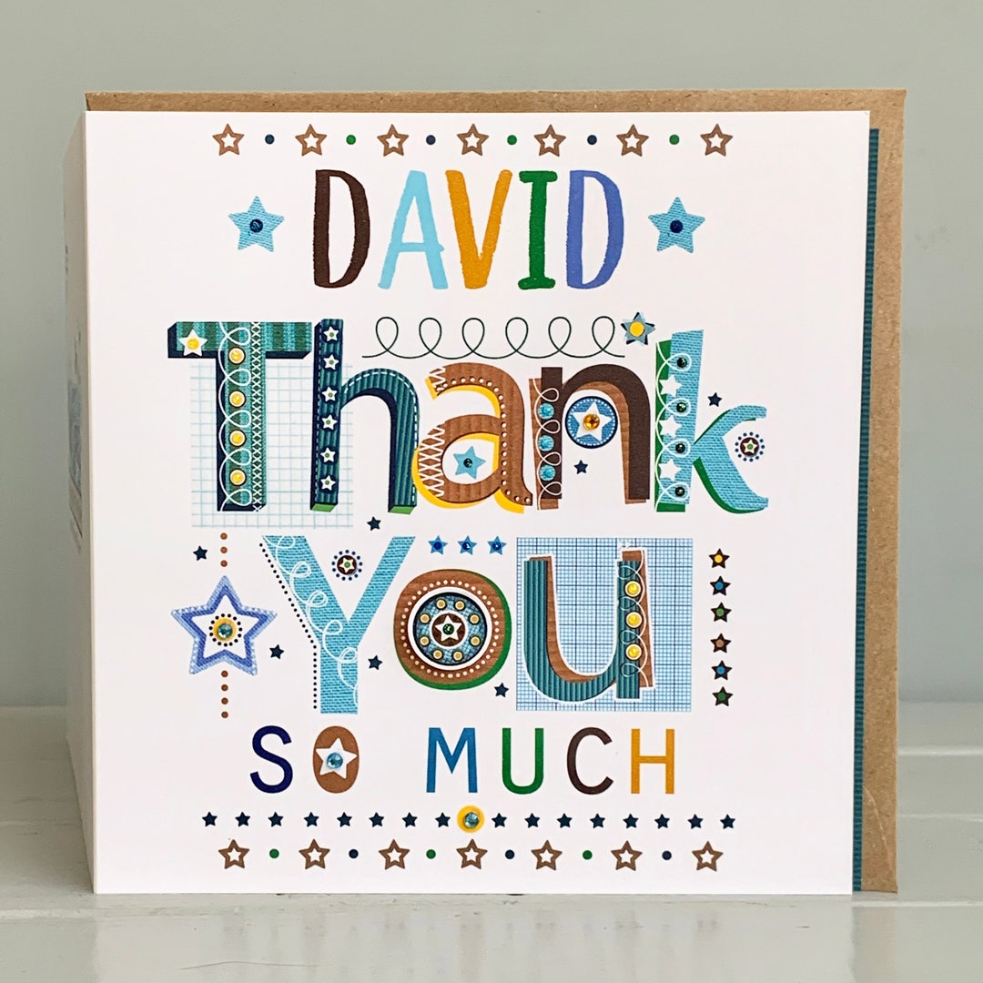 Thank You Card | Personalised Special Card | to Say Thank You | Thank ...