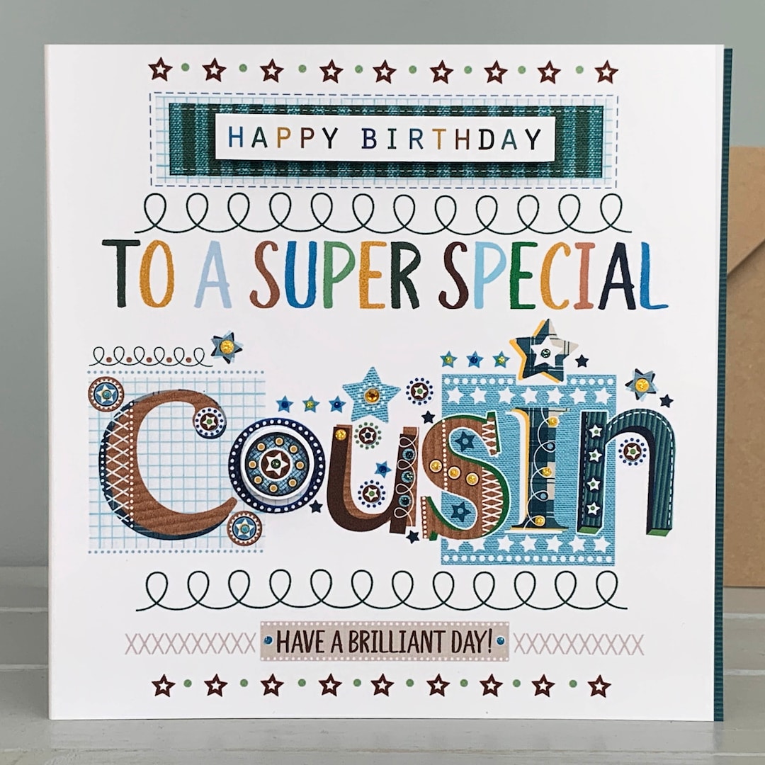 Cousin Happy Birthday Card for Special Cousin Happy Birthday Cousin ...