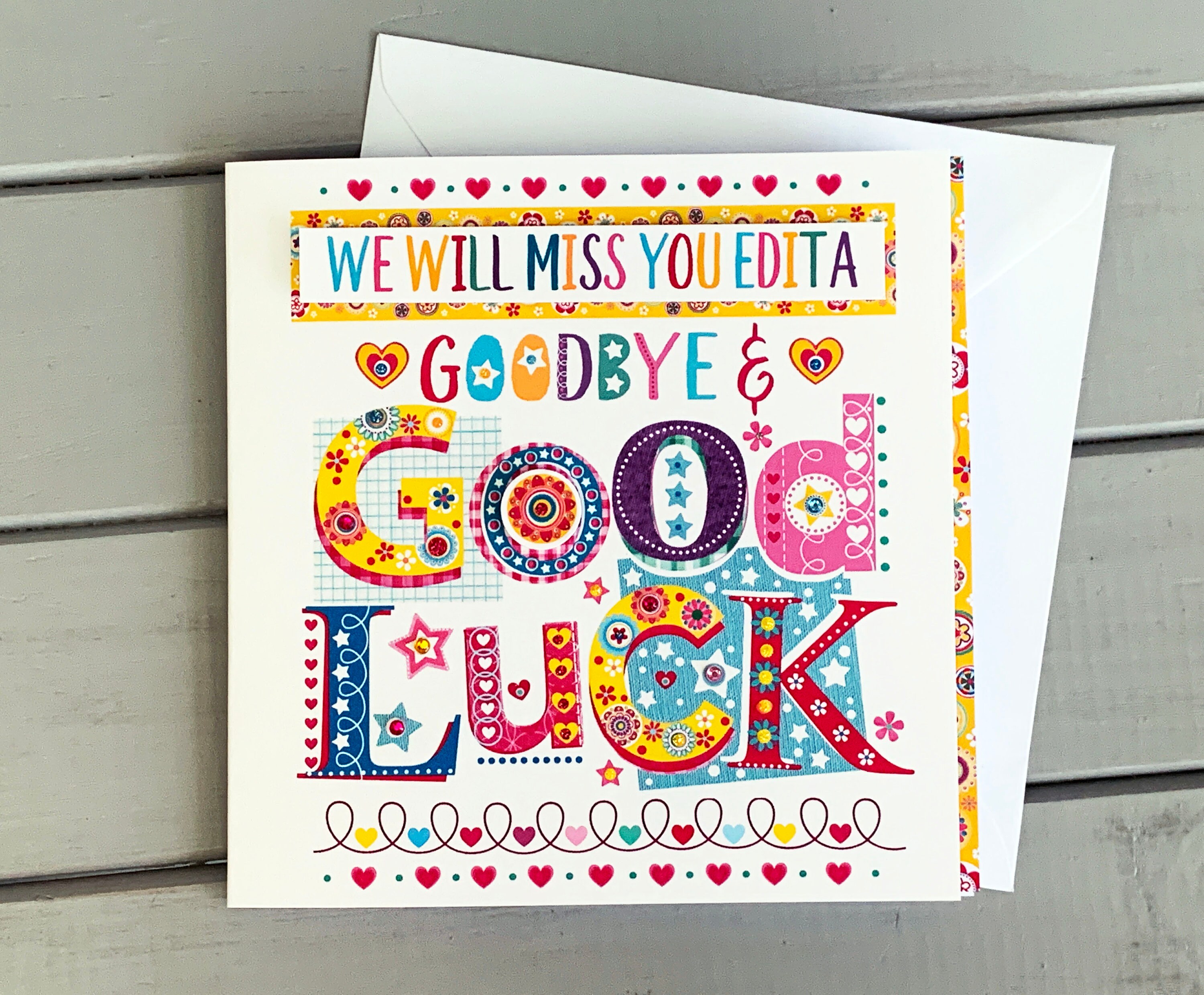 Goodbye Card Leaving Card Good Luck Card Miss You Special - Etsy UK