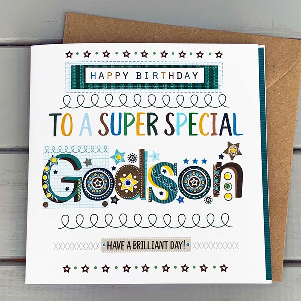 Godson Birthday Card - Etsy UK