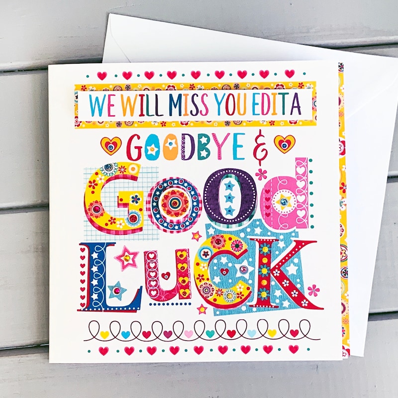 Goodbye Card - Etsy