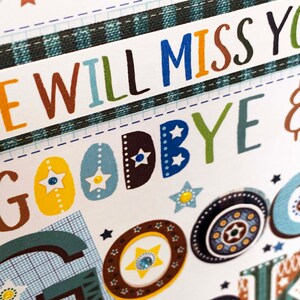Goodbye Card, Good Luck Card, Leaving Card, Miss You Special Card ...