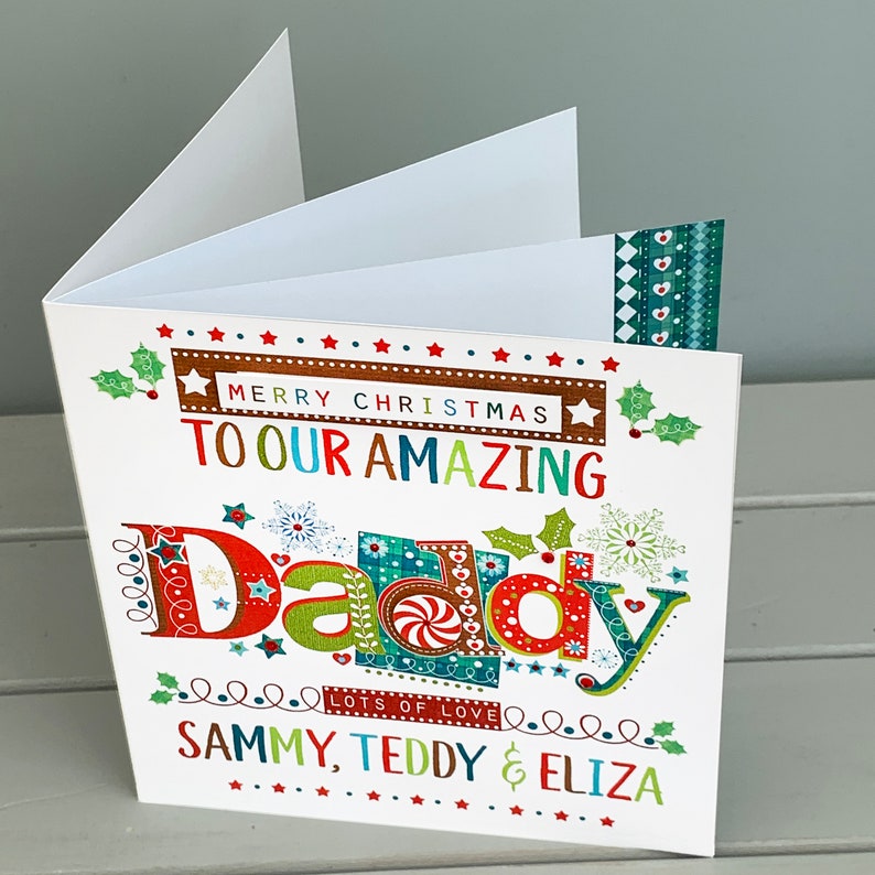Daddy Christmas Card Christmas Card for Daddy Dad Dada - Etsy