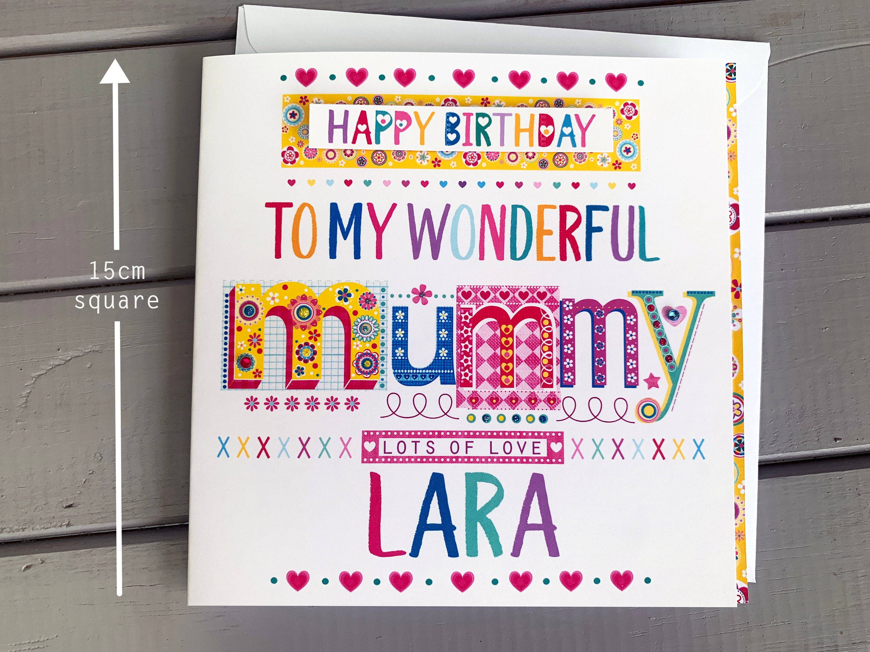 Personalized Mummy Birthday Card: Handmade Floral Design - Etsy Ireland