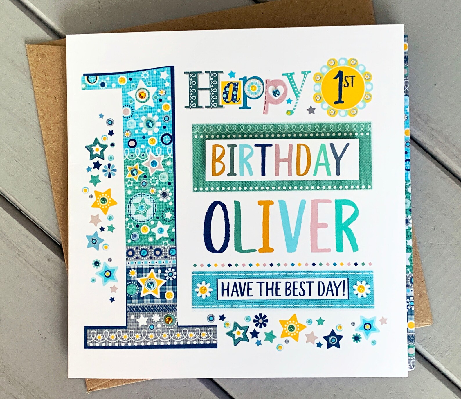 First Birthday Card 1st Birthday Card Personalised Card - Etsy