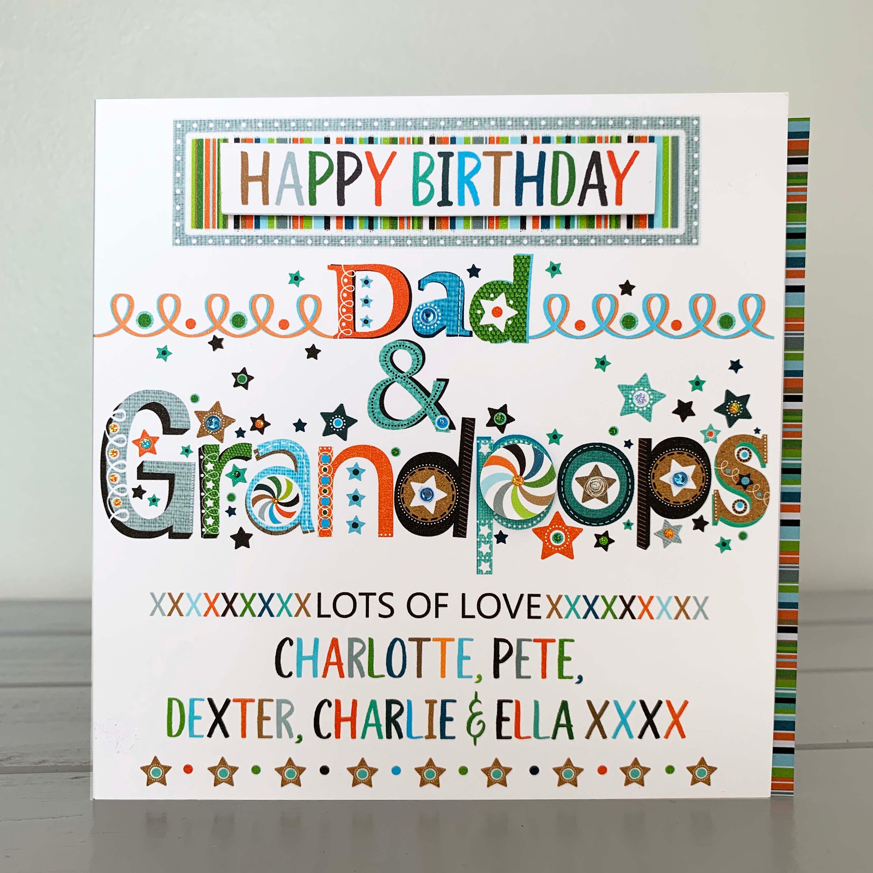 Grandad Birthday Card for Dad & Grandad Granda Grandpa | Etsy UK