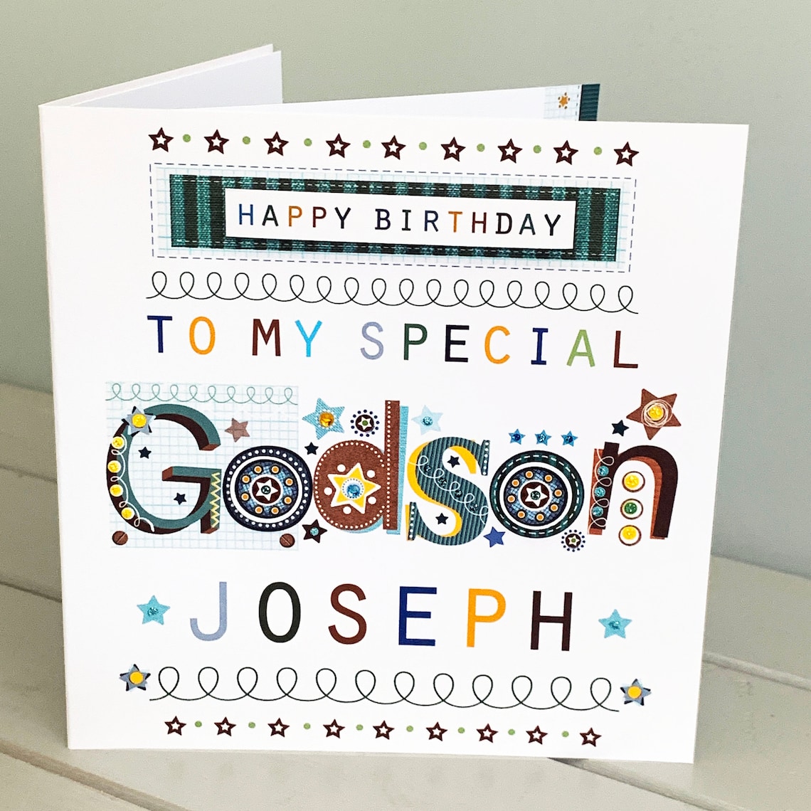 Godson Birthday Card Special Personalised Card for Godson. A - Etsy