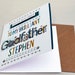 Godfather Birthday Card. Personalised Special Birthday Card for a ...