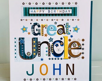 Great Uncle Card | Etsy
