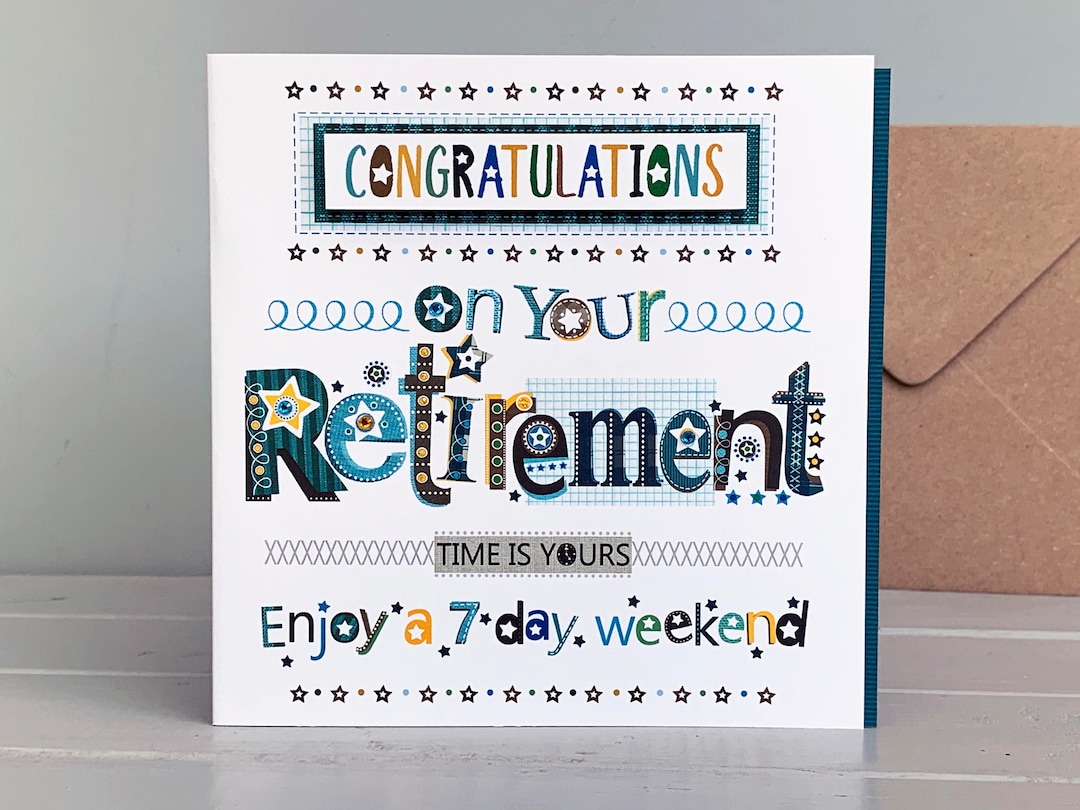 Retirement Card Special Retirement Card for Him, Man, Boy - Etsy