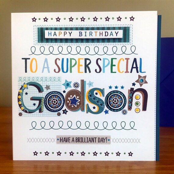 Godson Birthday Card Special Birthday Card for Godson. A | Etsy