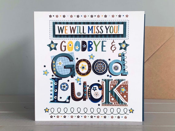 Good Luck We Will Miss You Cards