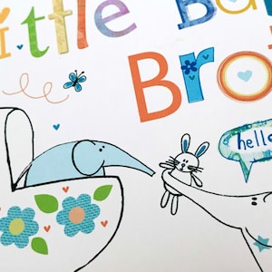 Baby Brother Card | Ideas for Welcoming New Baby Card | Hello Baby ...