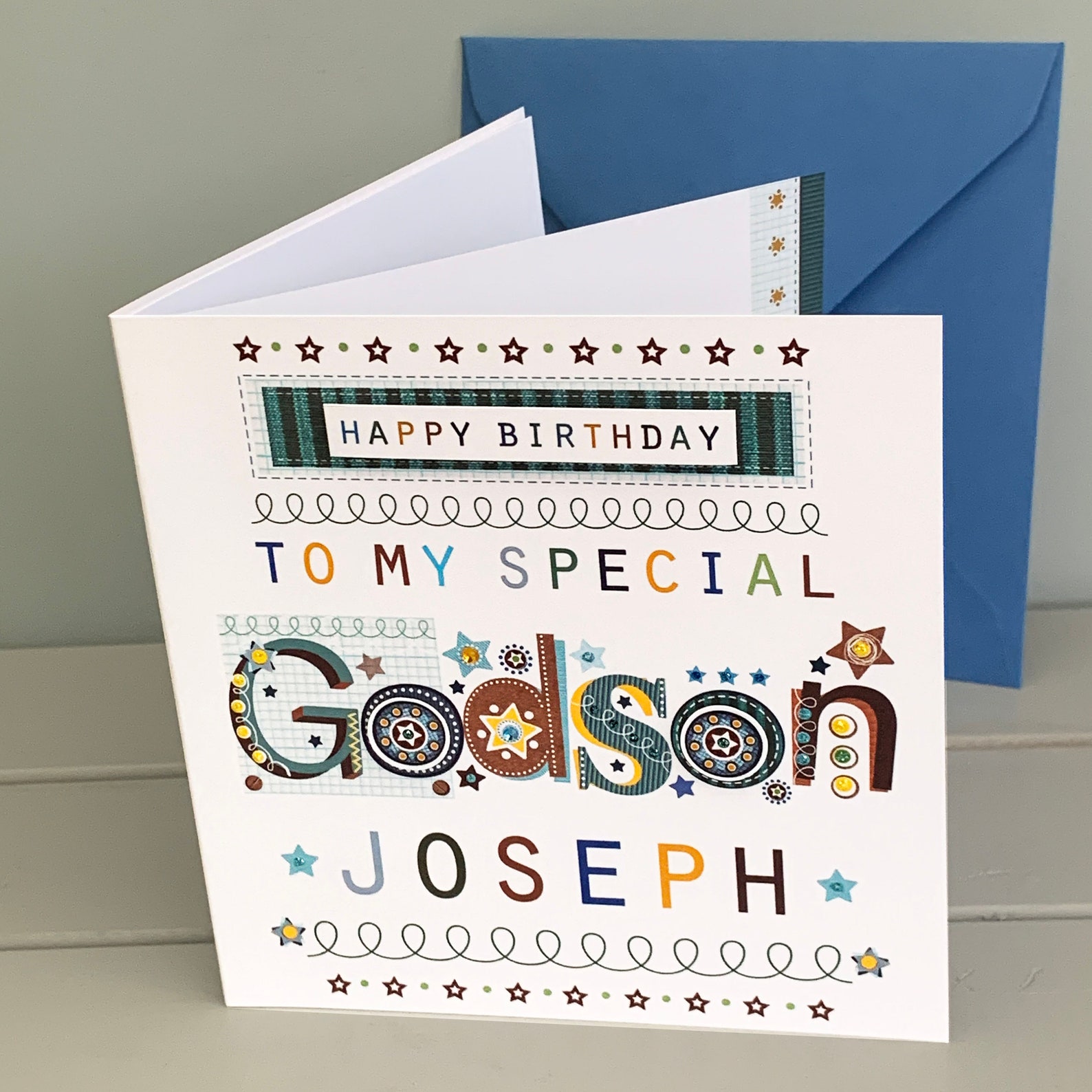 Godson Birthday Card Special Personalised Card for Godson. A - Etsy