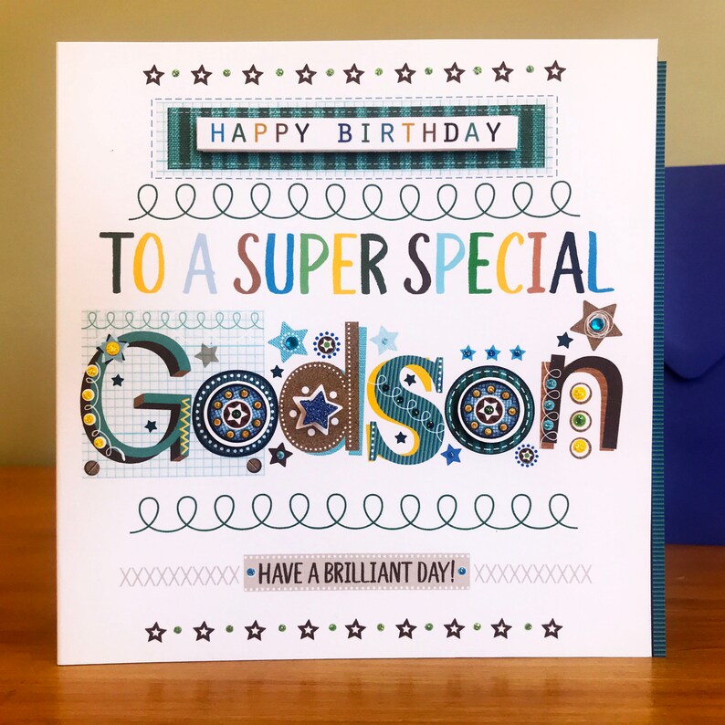 Godson Birthday Card Special Birthday Card for Godson. A | Etsy