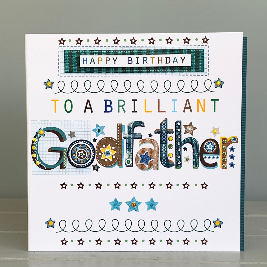 Godfather Birthday Special Card- Godfather Greeting Card, Special Card ...