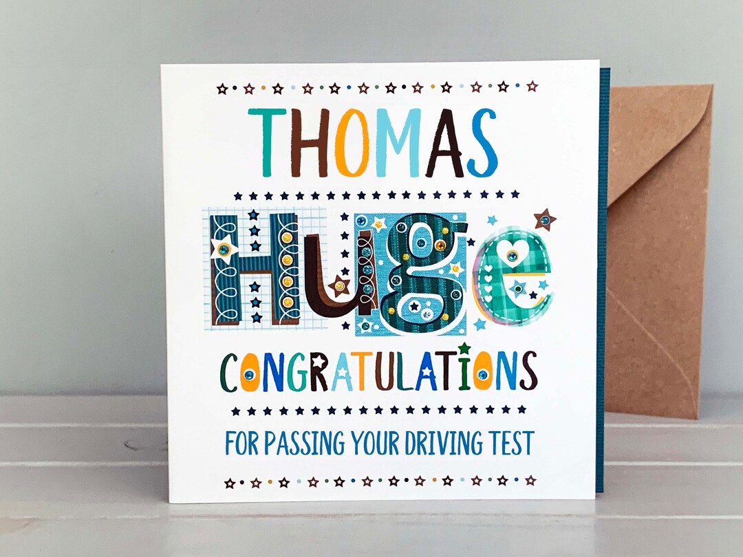 Personalised Congratulations Card | for Him | Card to Congratulate ...