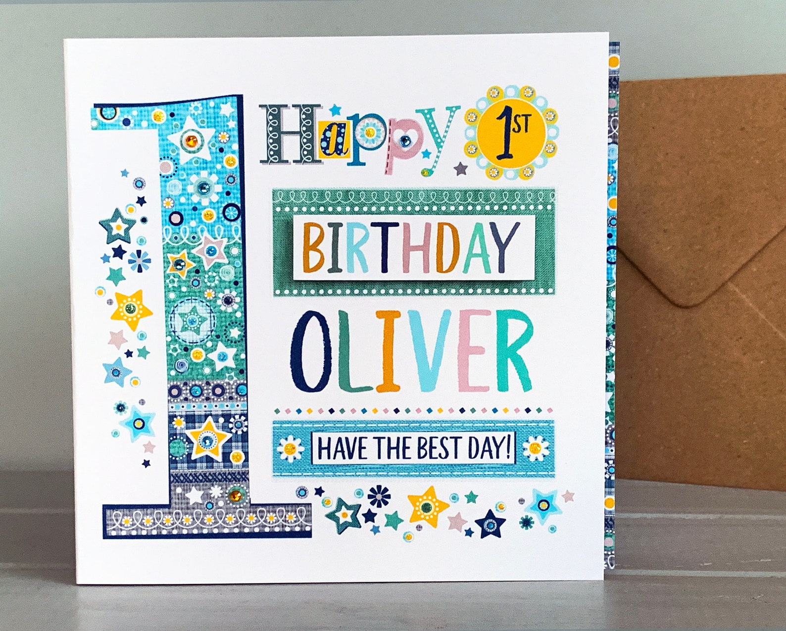 First Birthday Card 1st Birthday Card Personalised Card - Etsy