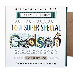 Godson Birthday Card Special Birthday Card for Godson Birthday Card ...