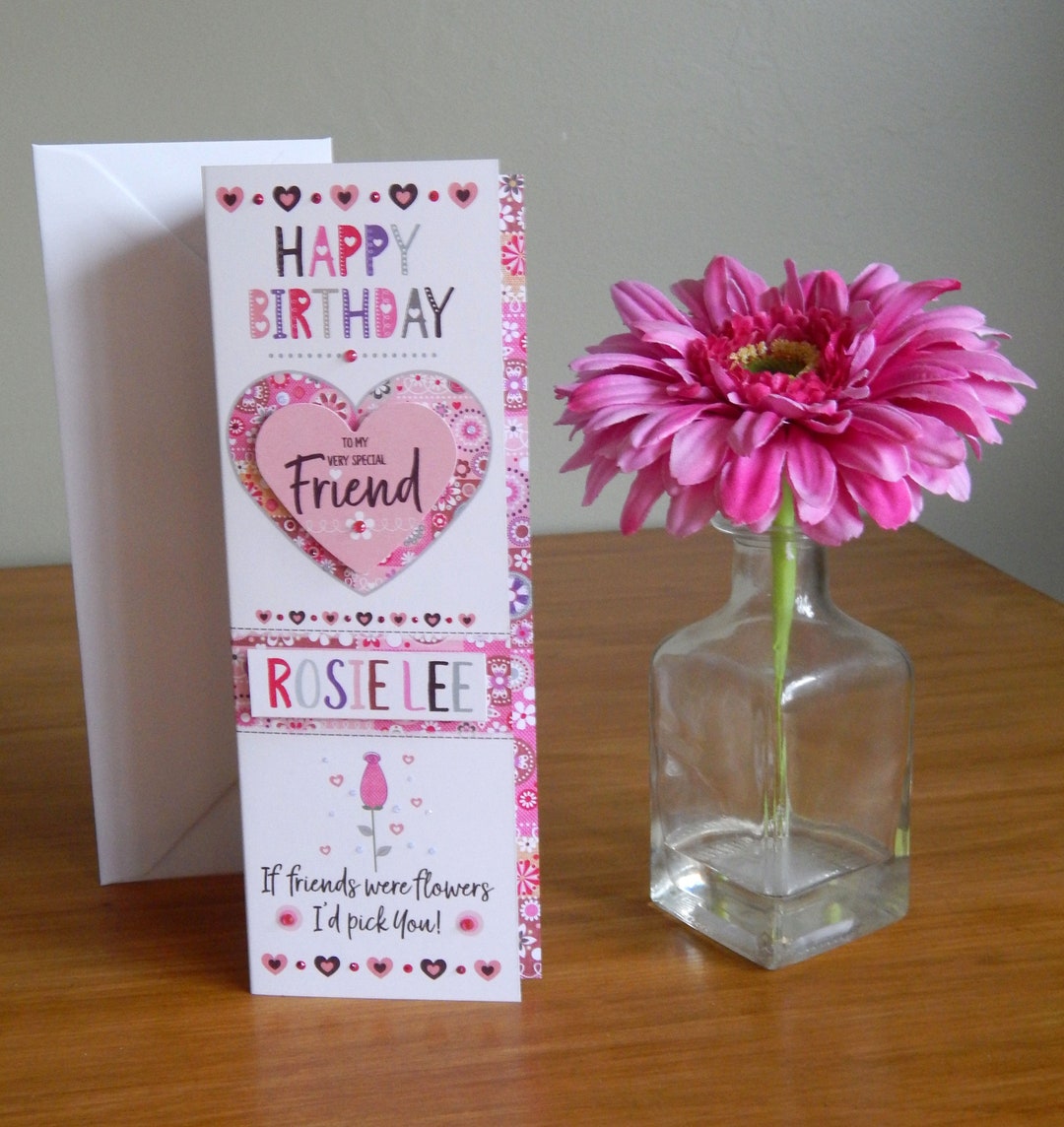 Best Friend Birthday Card, Special Friend Happy Birthday Card, Birthday ...