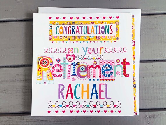 Retirement Cards Personalised Card for Retirement Male - Etsy