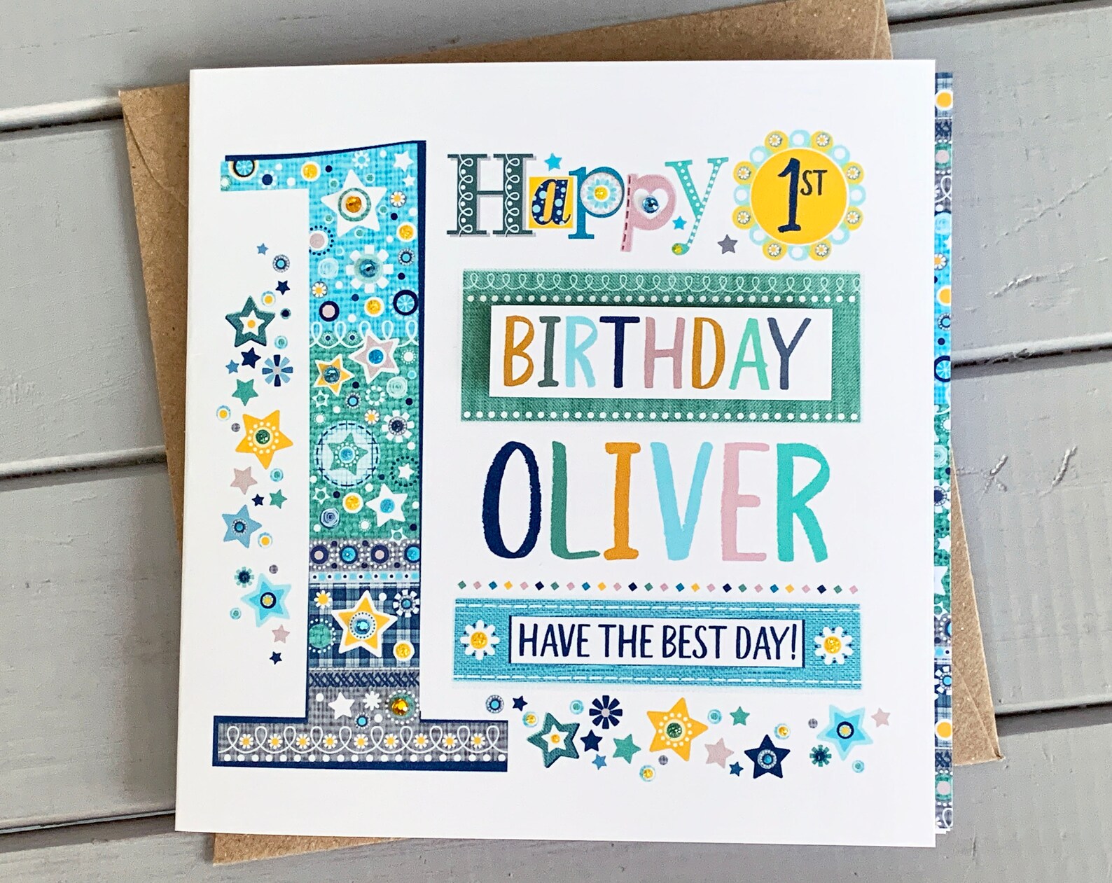 First Birthday Card 1st Birthday Card Personalised Card - Etsy