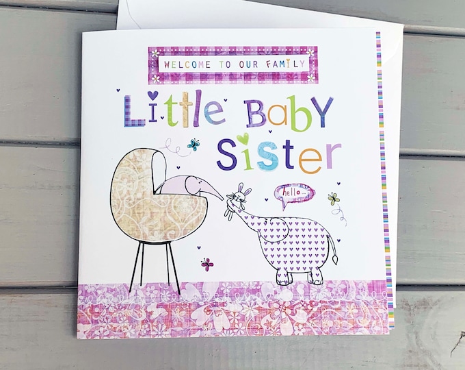 Personalised New Big Sister From Baby Card Big Brother From Baby Card ...