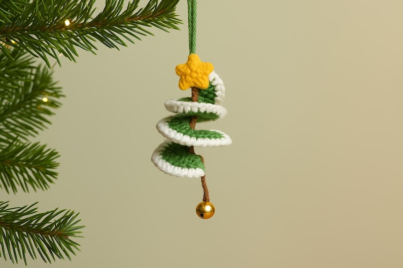 Spiral Christmas Tree Crochet Pattern • Wind Spinner & Loopy Tree ...