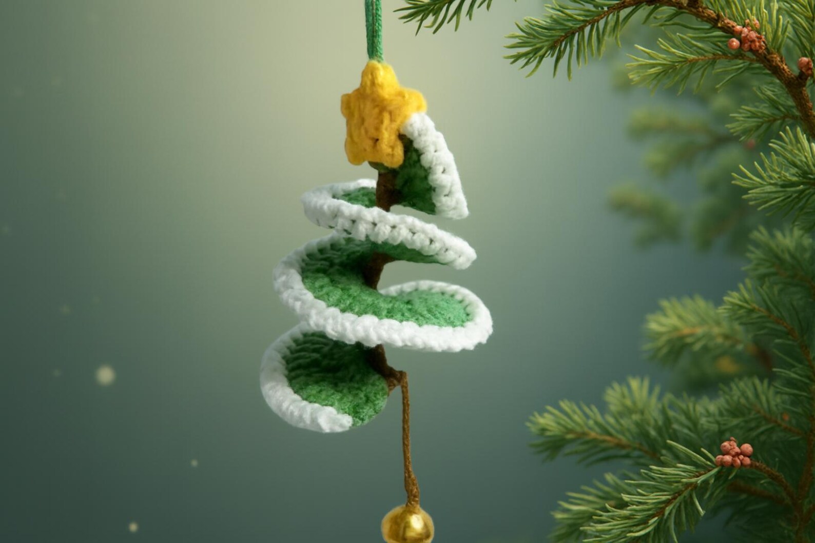Spiral Christmas Tree Crochet Pattern • Wind Spinner & Loopy Tree ...