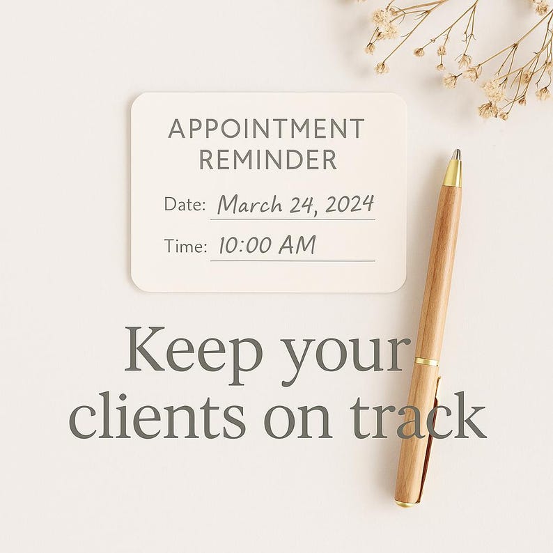Lash Appointment Reminder Cards | Editable Canva Templates for Lash ...