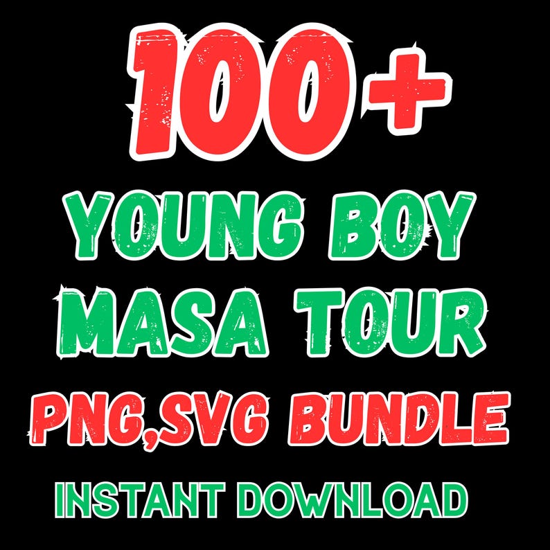 100+young Boy Masa Tour 2025 PNG, SVG Bundle Concert Tee Designs ...