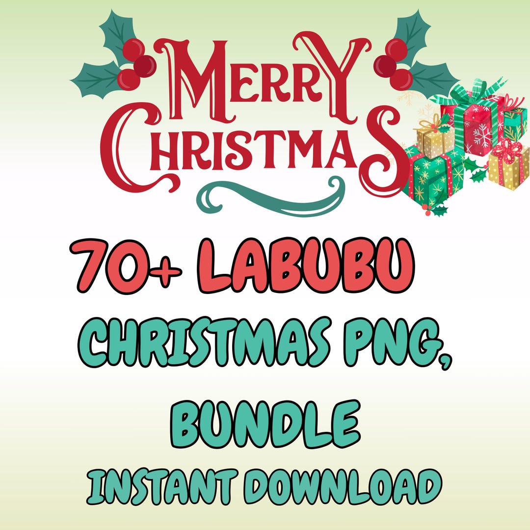 Labubu Sublimation Pngs | Festive Digital Download | Adorable Monster ...