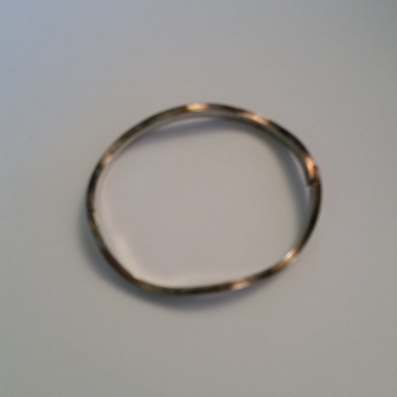 Sterling Silver Wavy Hinged Bangle Bracelet Stamped 925 - Etsy