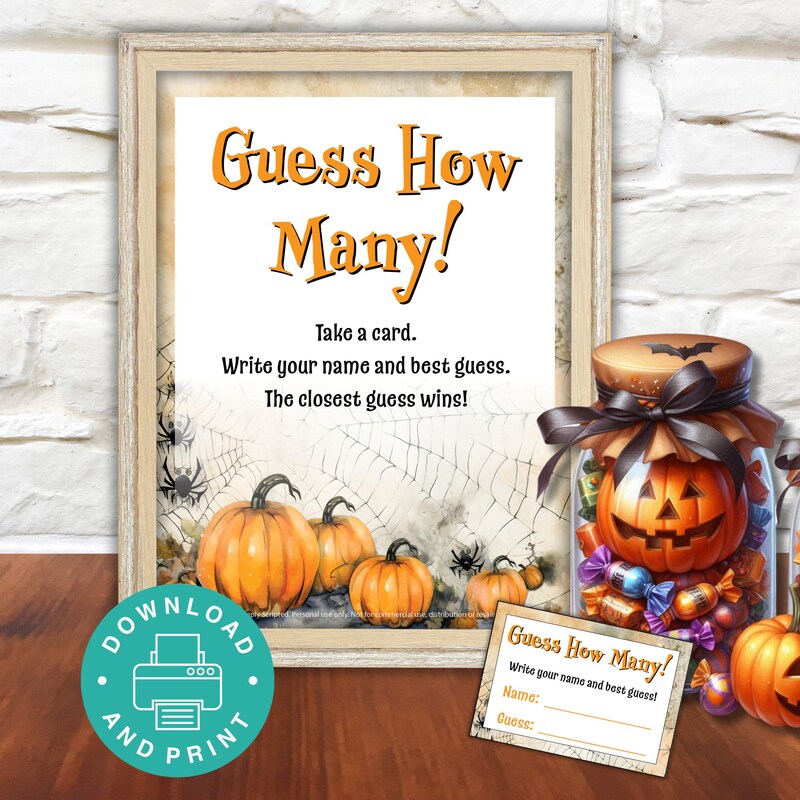 Halloween Printable Game Class Party - Etsy