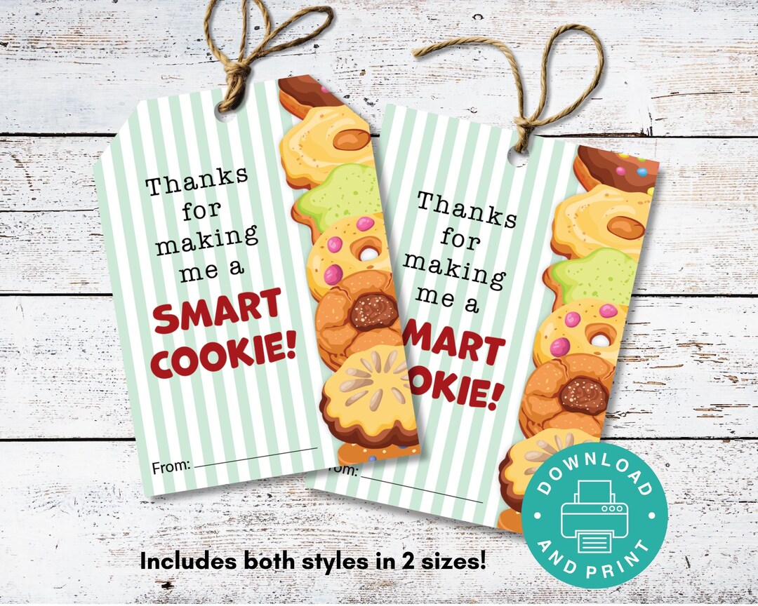 Printable Teacher Gift Tag for Teacher Appreciation Week Thank You Gift ...