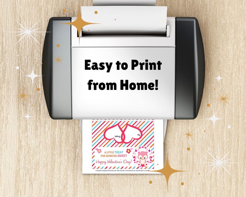 Valentine Treat Bag Topper, Printable Bag Topper, Classroom Valentine ...