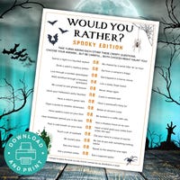 Halloween Game for Kids Printable Party Game Riddle Digital Download ...