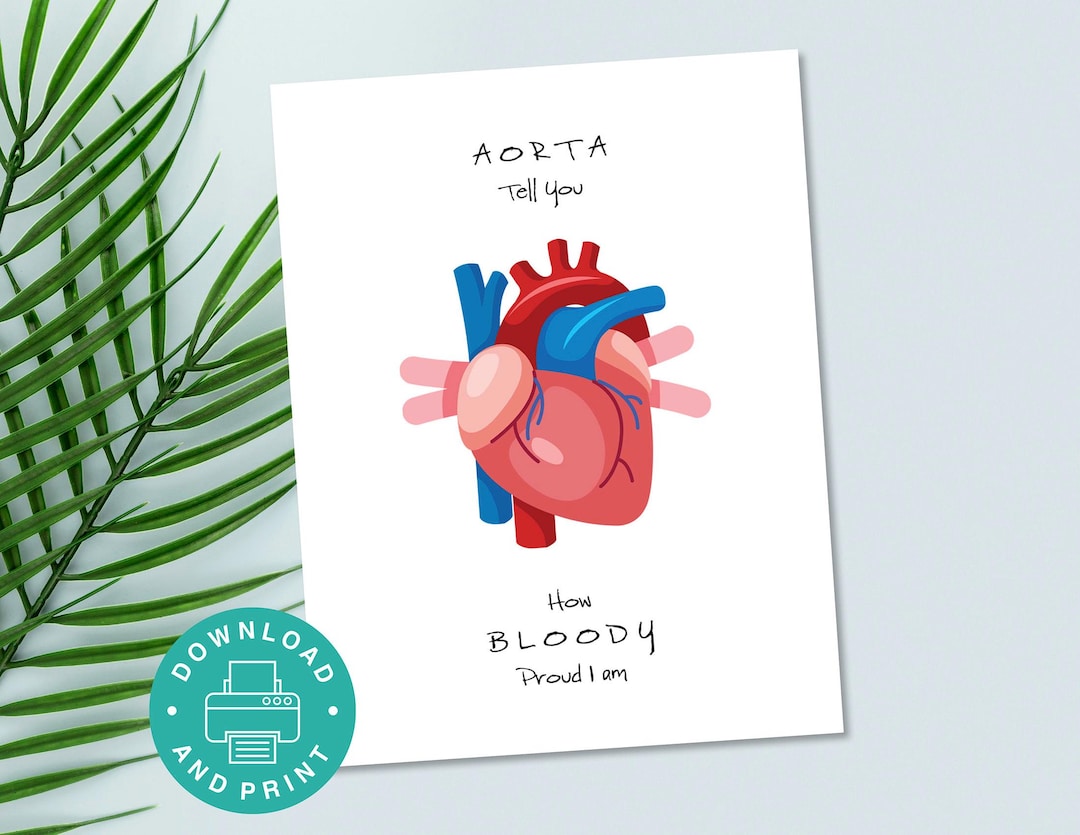 Aorta Heart Congratulations Card: Nurse, Doctor Graduation (digital ...
