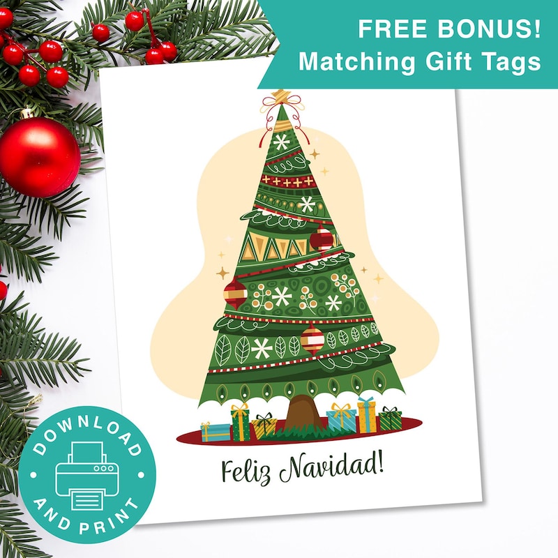 Spanish Xmas Card - Etsy