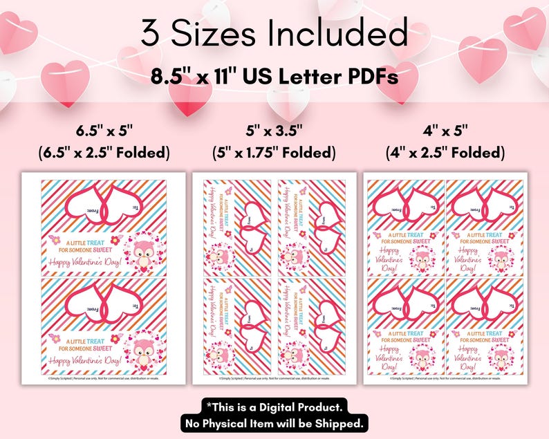 Valentine Treat Bag Topper, Printable Bag Topper, Classroom Valentine ...