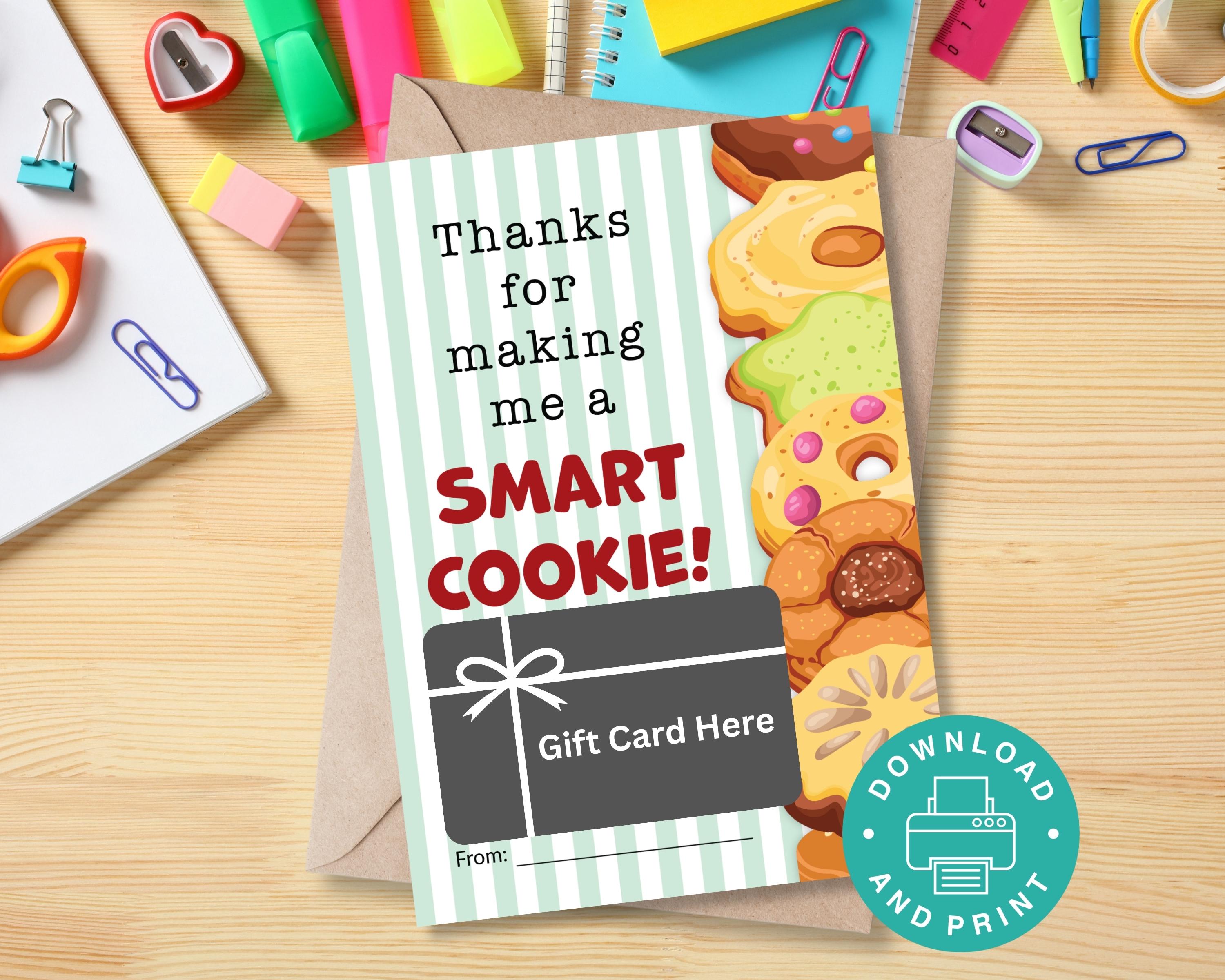 Teacher Appreciation Gift Card Holder, Printable Gift for Teacher ...
