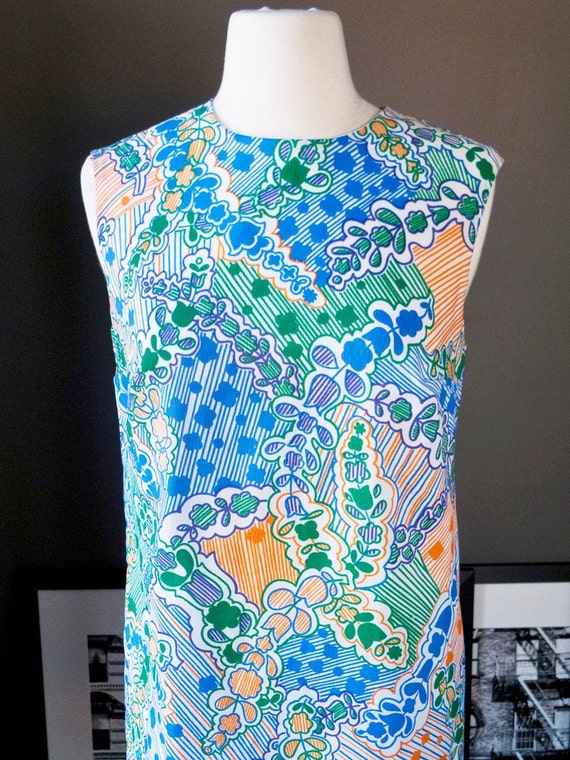 Vintage 1960s, mod floral - Gem