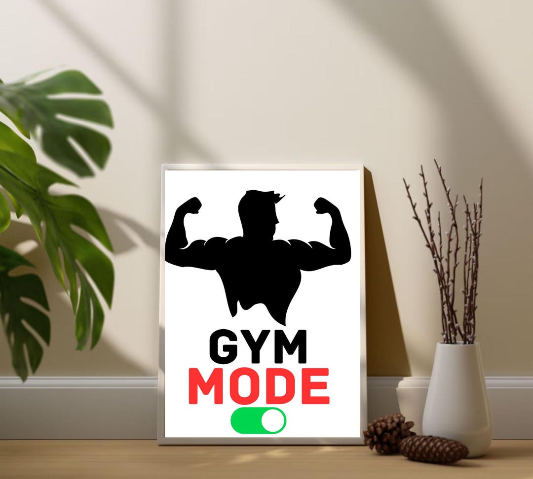 Gym Fitness Printable, Home Gym Sign, Retro Poster, Motivational ...