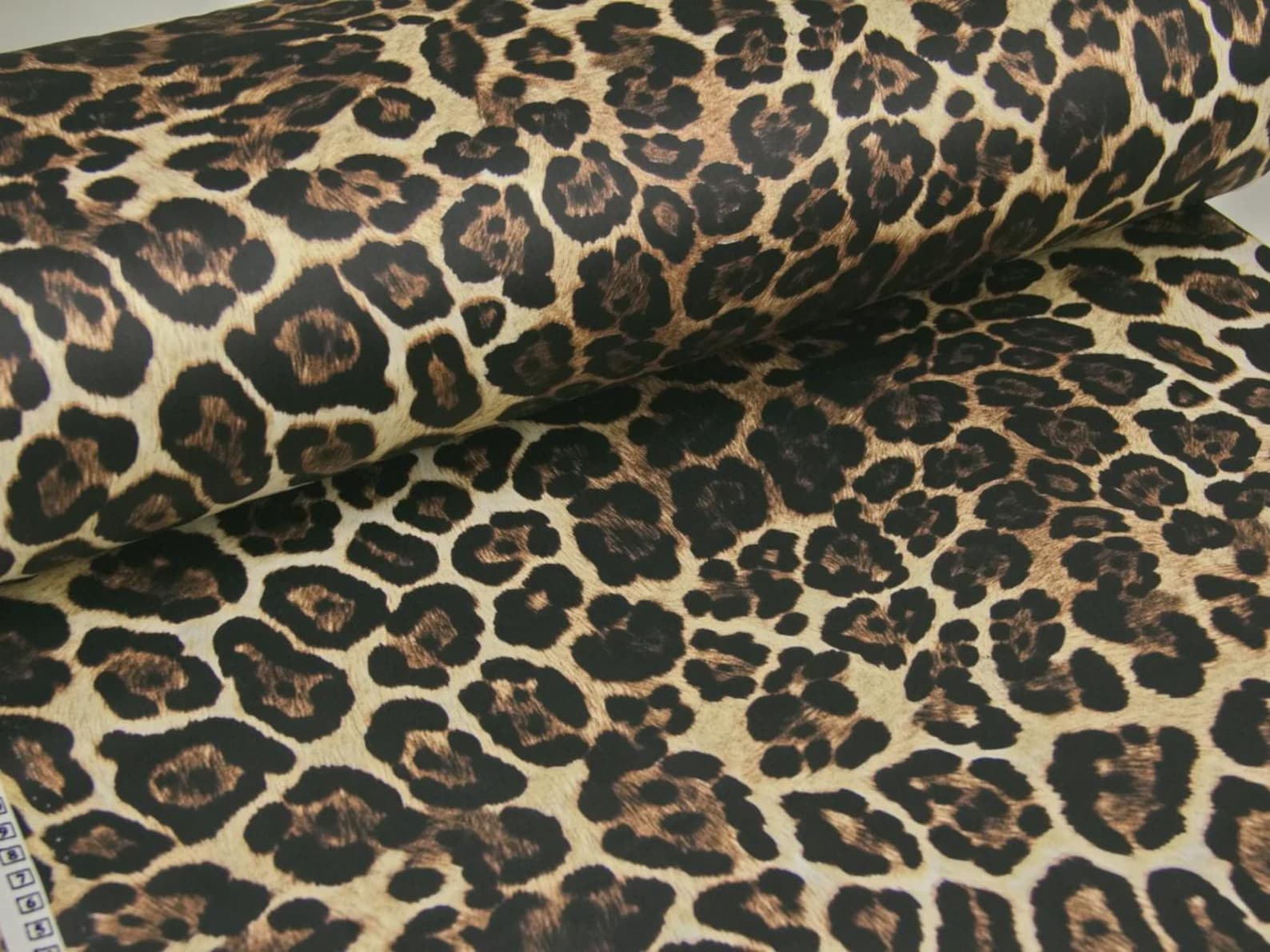 Brown Leopard Satin Fabric by Yard, Satin Leopards Cotton Fabric ...