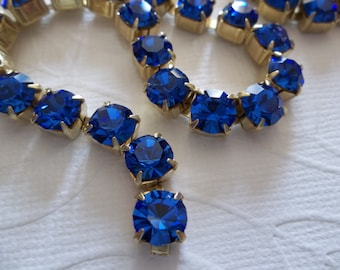 Blue Crystal Chain - Etsy