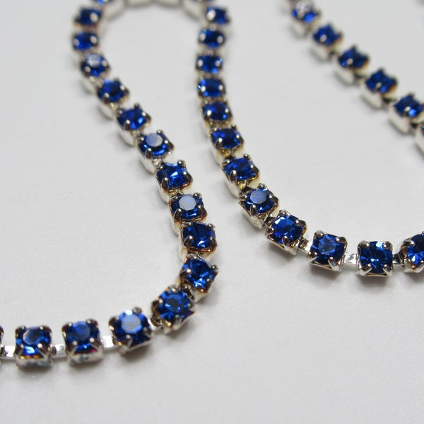 Blue Crystal Chain - Etsy
